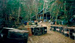 Disposal of chemical substances confiscated in Colombia